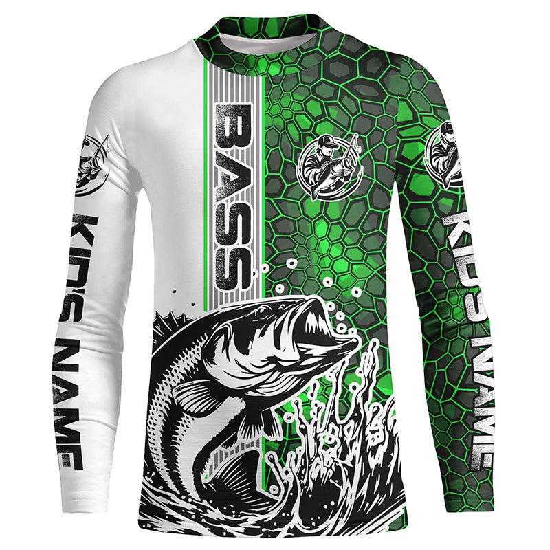 Largemouth Bass Fishing Custom Long Sleeve Tournament Shirts, Bass Fis ...