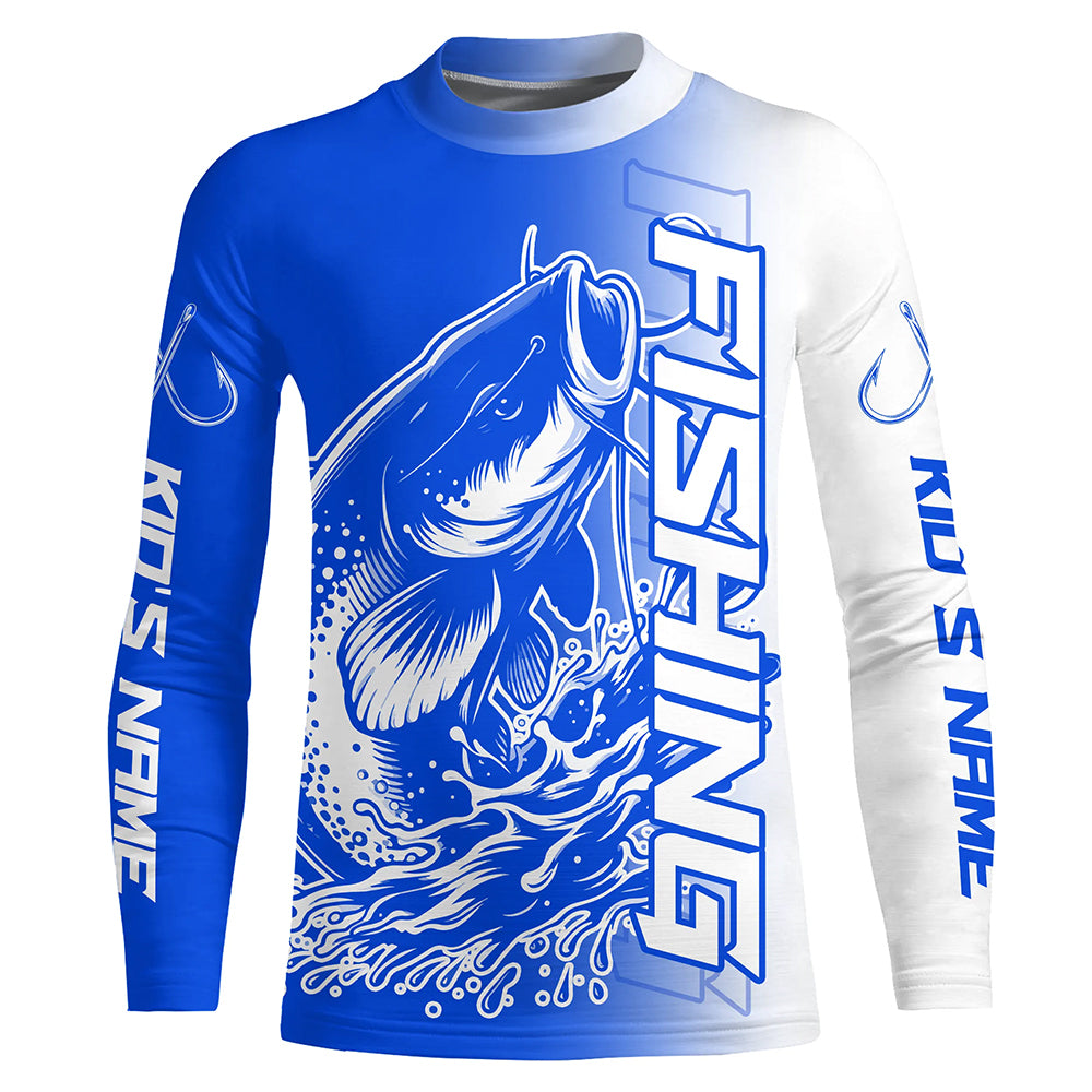 Custom Catfish Fishing Long Sleeve Tournament Shirts, Catfish Fishing ...