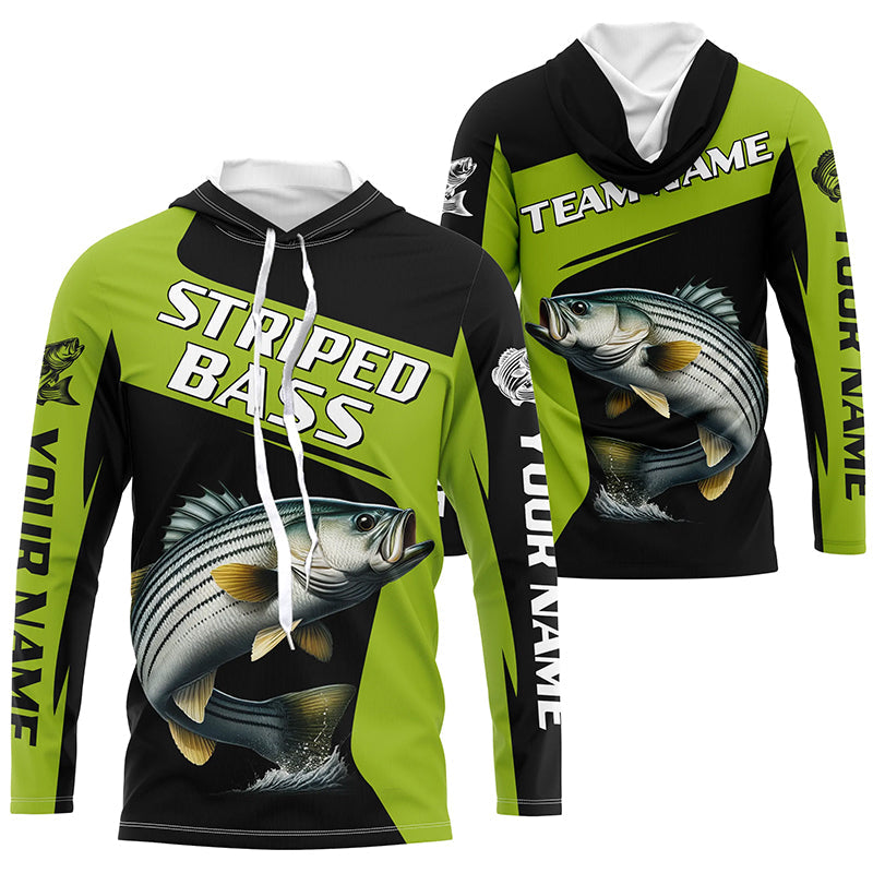 Striped Bass fishing Custom Long Sleeve Tournament Fishing Shirts, Per ...
