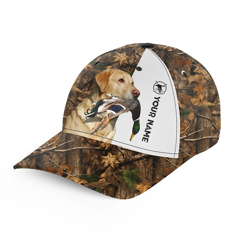 Duck hunting with Yellow Labrador Retriever 3D camo Custom Name huntin ...