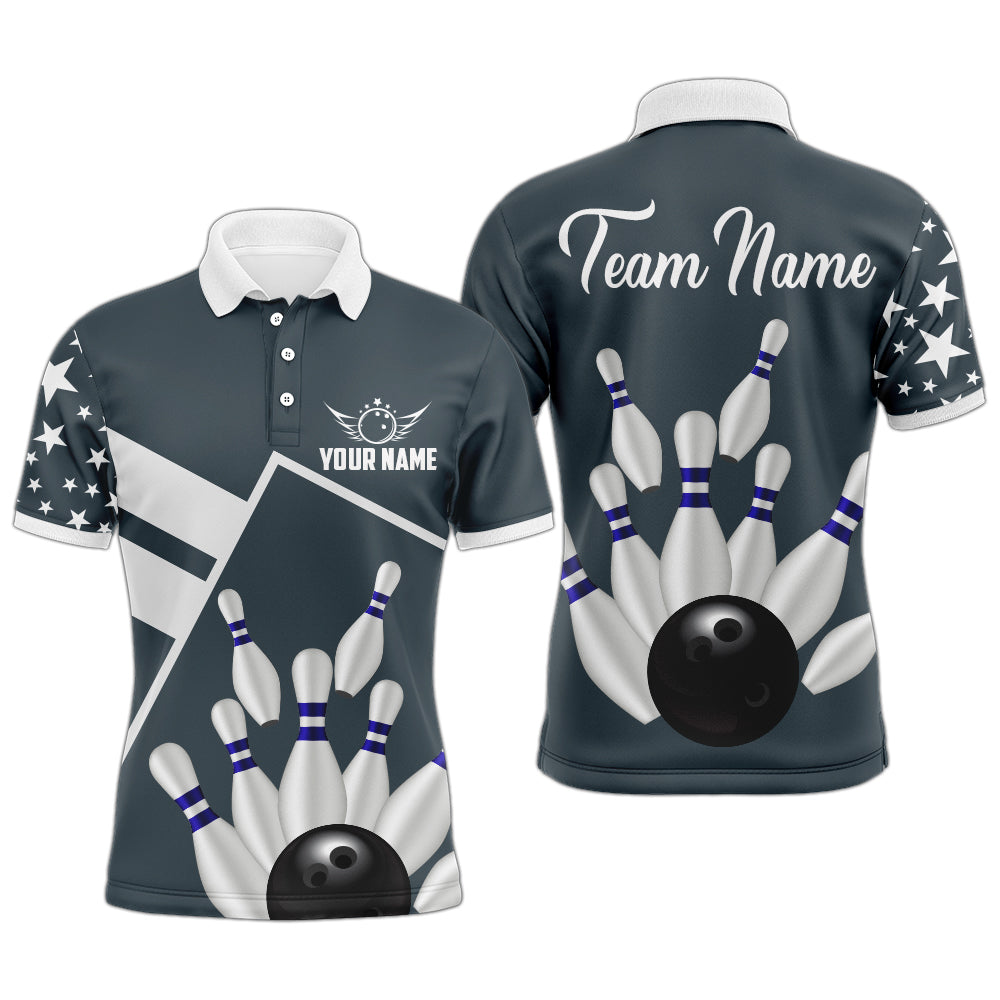 Personalized 3D Men's Bowling Team Jersey Bowling Shirt American Bowli ...