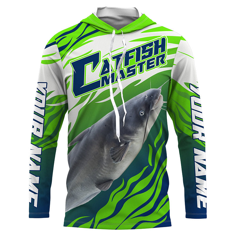 River Blue Catfish Custom Long Sleeve Fishing Shirts, Catfish Tourname ...